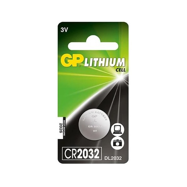 Pilha GP Lithium 3V CR2032