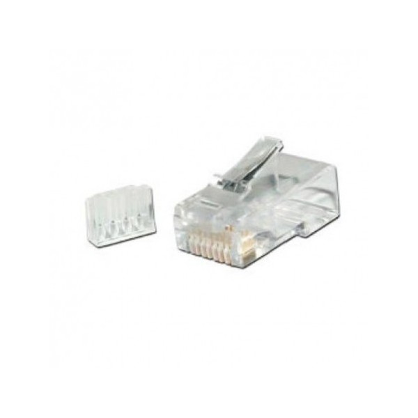 Ficha Rj45 UTP Cat.6A com guia 10und